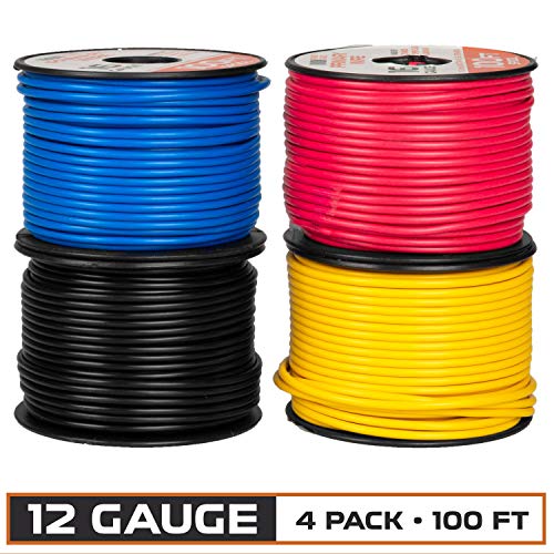 12 Gauge Primary Wire - 4 Pack - 100 Ft per Roll – Iron Forge Cable