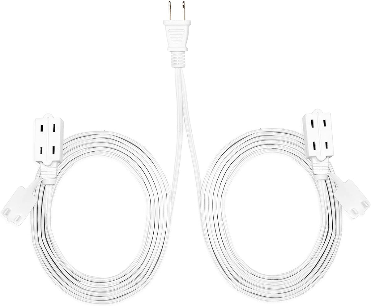 10 Ft Double Ended Extension Cord- White – Iron Forge Cable