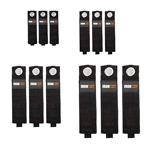 Extension Cord Wrap Organizer, 12 Piece Multi-Pack of Storage Straps ...