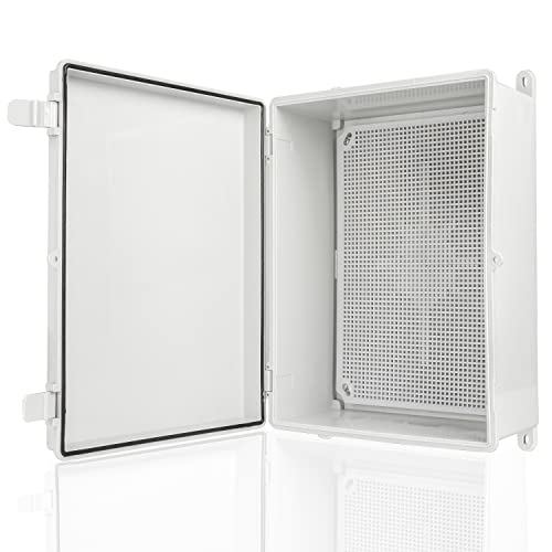 Outdoor Electrical Junction Box with Mounting Plate - 15 x 11 Inch Dus ...