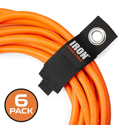 Extension Cord Wrap Organizer, 6 Pack of Storage Straps - Medium 10.25 ...